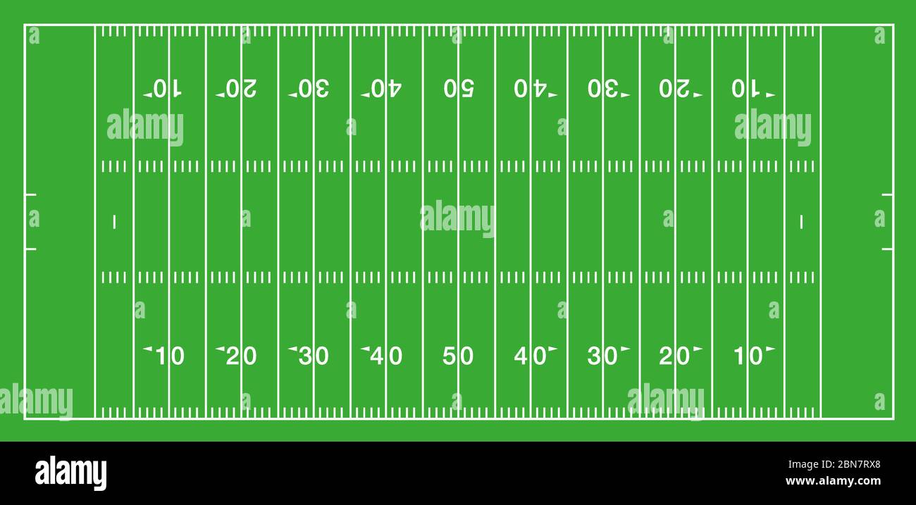 American football field vector Stock Vector Images - Alamy
