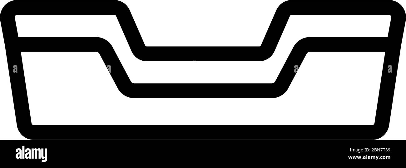 animal tray for need icon vector outline illustration Stock Vector ...