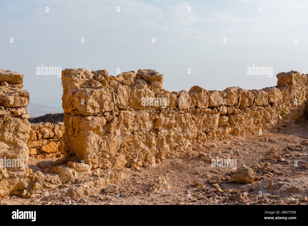 Ruins of Herods castle in fortress Masada, Israel Stock Photo - Alamy