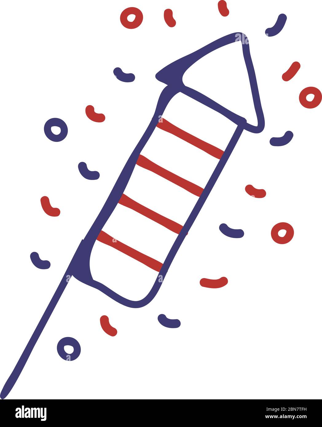 rocket fireworks line style icon Stock Vector Image & Art - Alamy