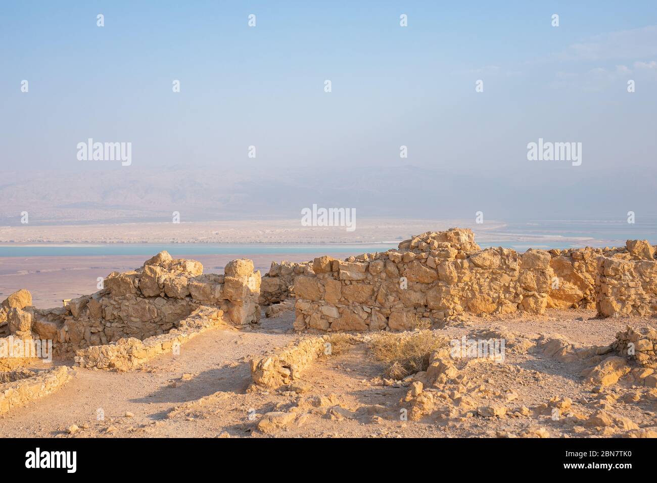Ruins of Herods castle in fortress Masada, Israel Stock Photo - Alamy