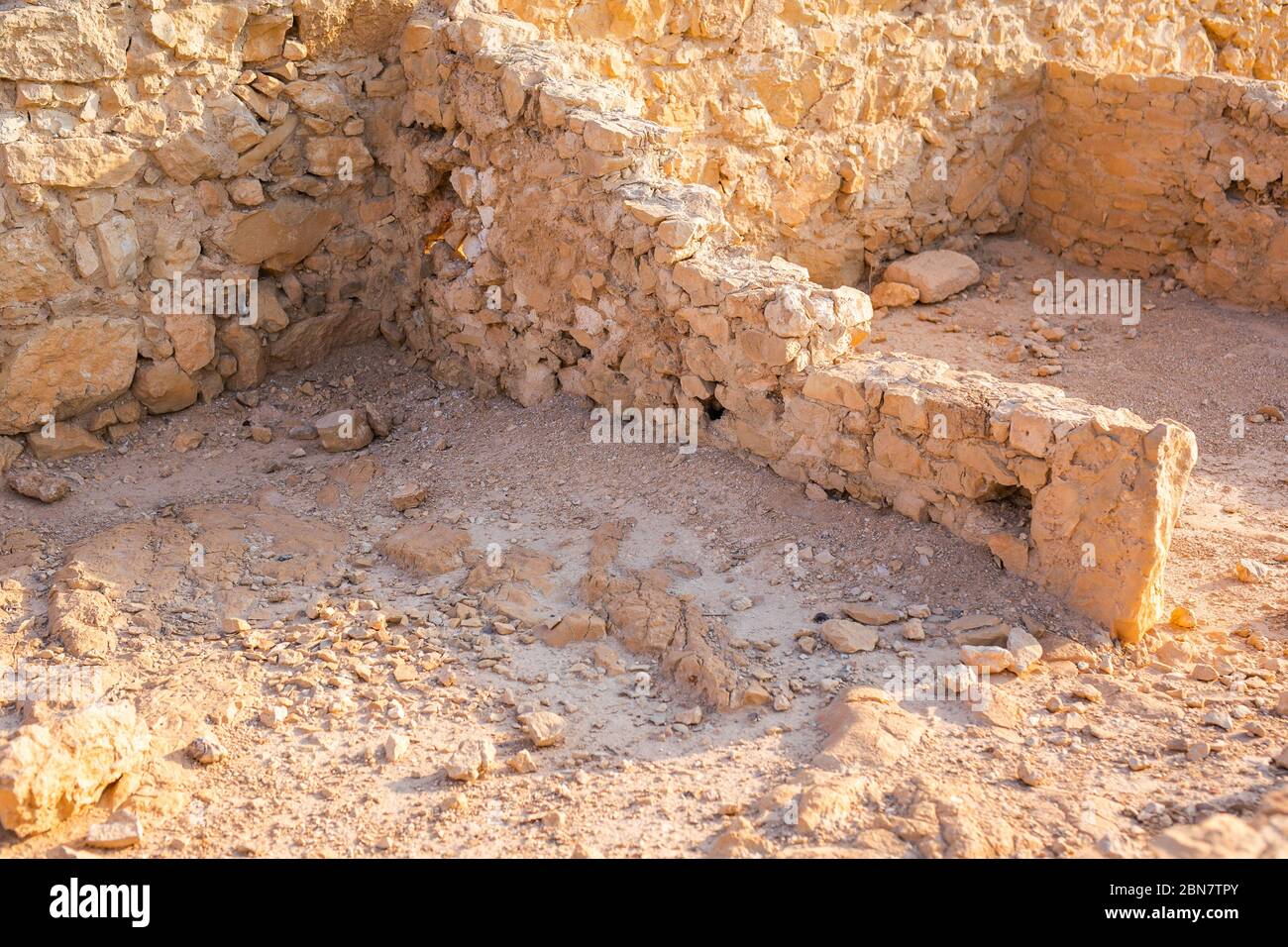 Ruins of Herods castle in fortress Masada, Israel Stock Photo - Alamy