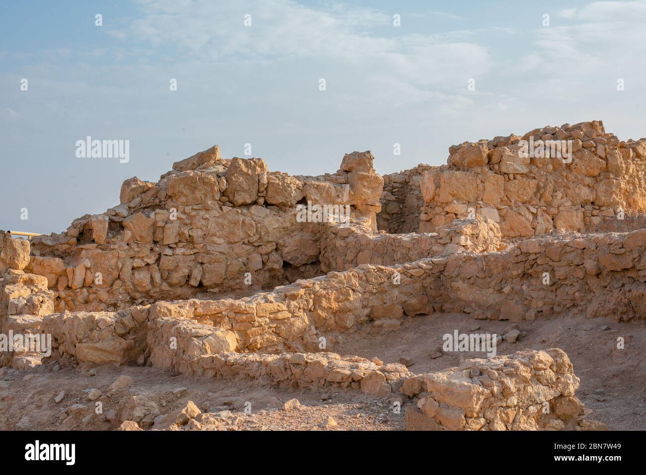 Ancient fortification Masada in the Southern District of Israel ...