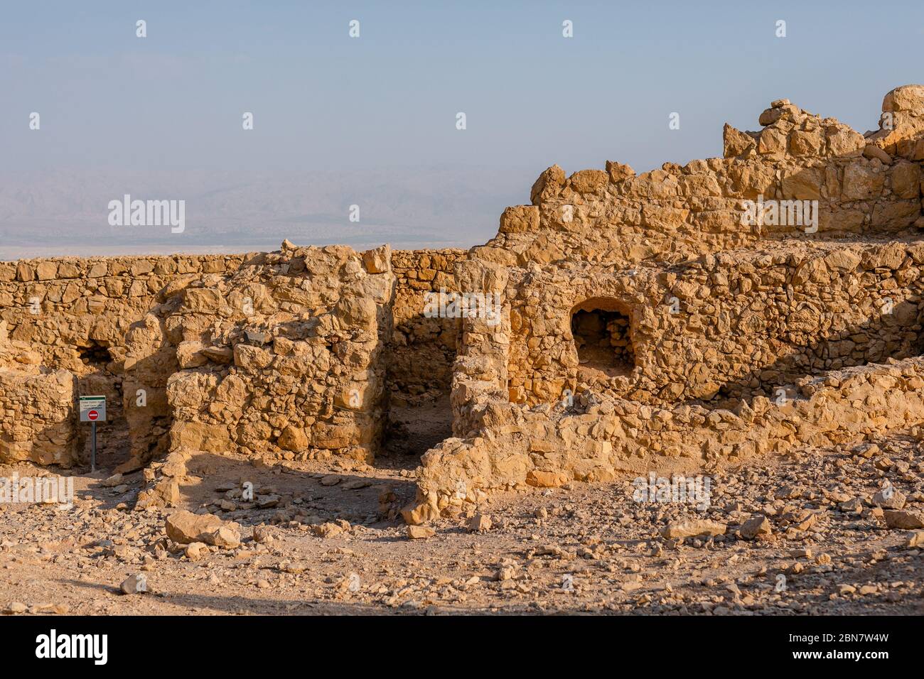 Ancient fortification Masada in the Southern District of Israel ...