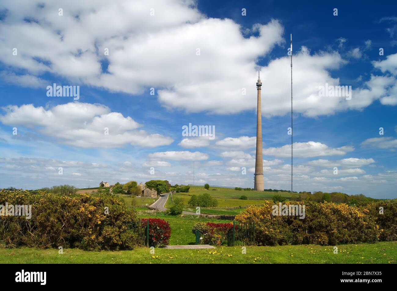 UK,West Yorkshire,Emley Moor Transmitting Station Stock Photo - Alamy