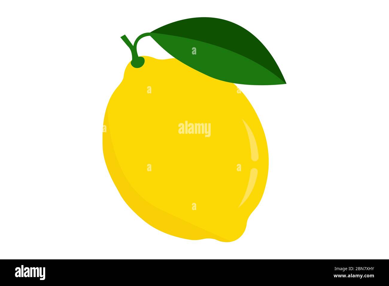 Lemon on plant Stock Vector Images - Alamy
