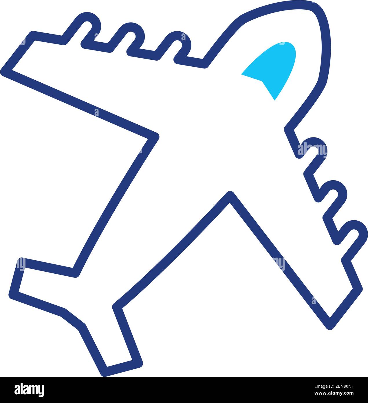 Airline emblem line icon hi-res stock photography and images - Alamy