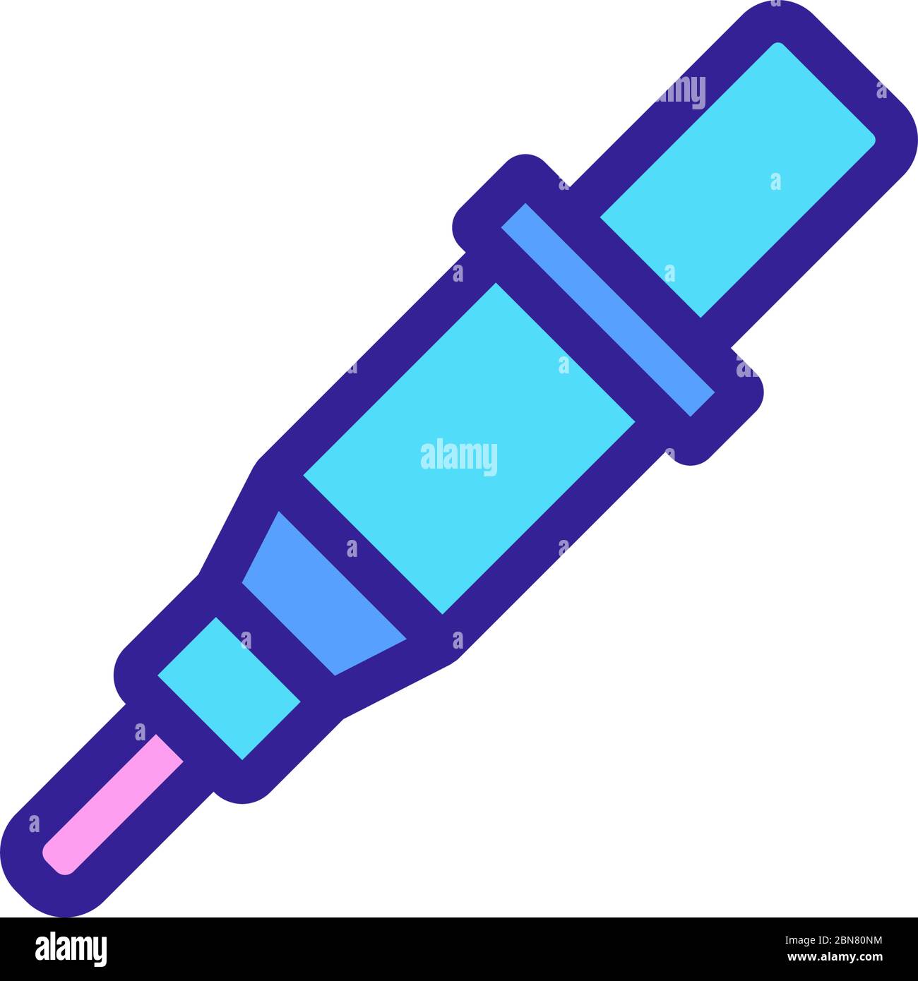 small soldering iron for welding icon vector outline illustration Stock ...