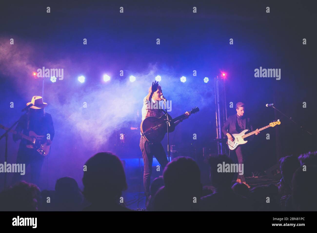 LAS VEGAS, UNITED STATES - Jun 30, 2019: Rack band on stage playing ...