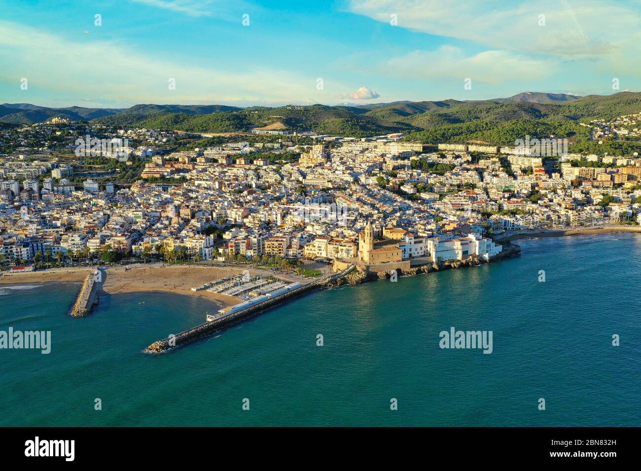 Sitges drone hi-res stock photography and images - Alamy