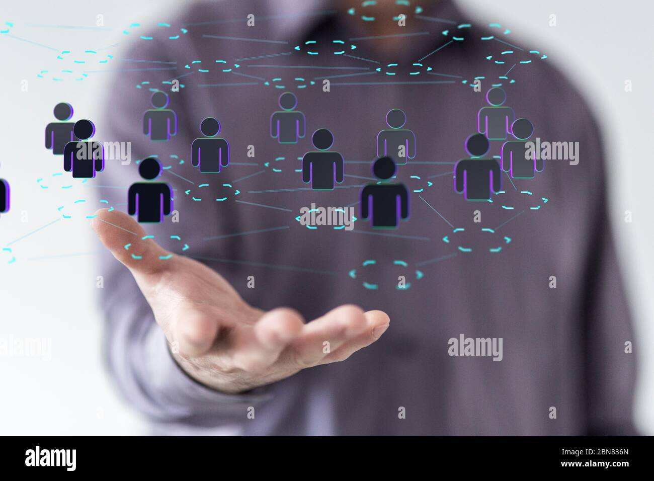 A connected symbols for digital, interactive and global communication ...