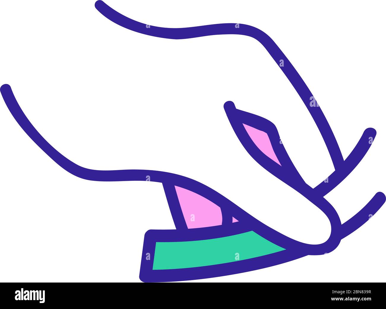 hacker hand icon vector outline illustration Stock Vector Image & Art ...