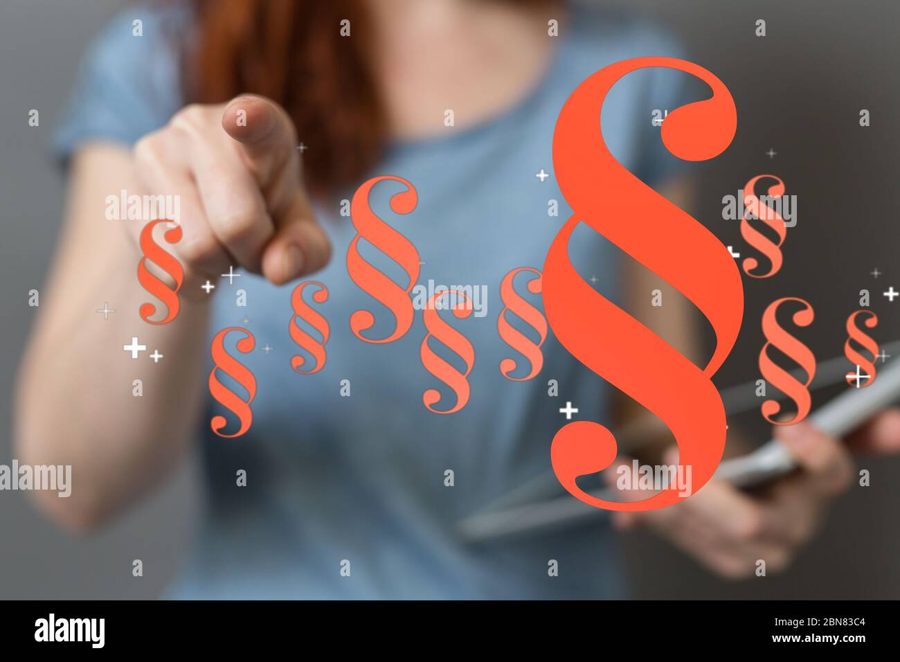 A law digital sign in hand Stock Photo - Alamy