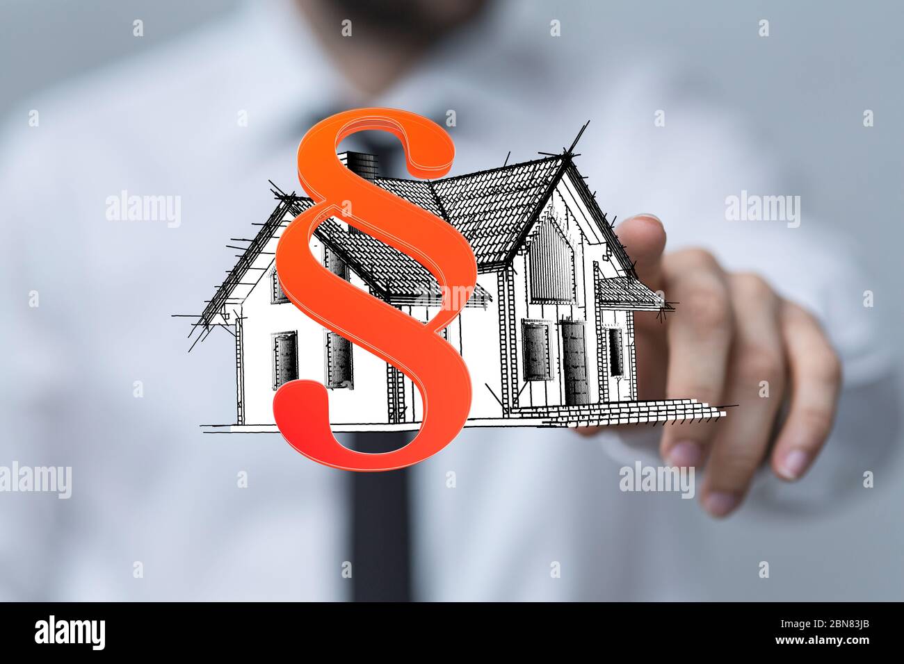 A law house contract in hand Stock Photo - Alamy