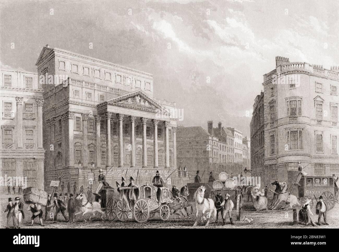 Mansion House, London, England, 19th century. From The History of ...