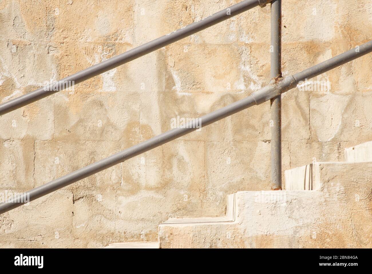 Close up empty handrails hi-res stock photography and images - Alamy