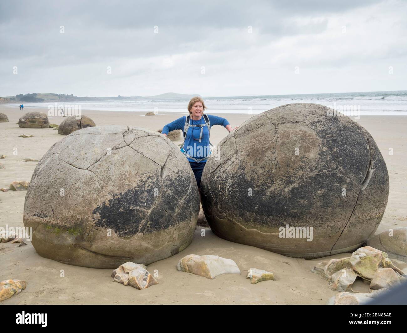 The Moeraki boulders on Koekohe beach Moeraki Otago South Ilsnad New ...