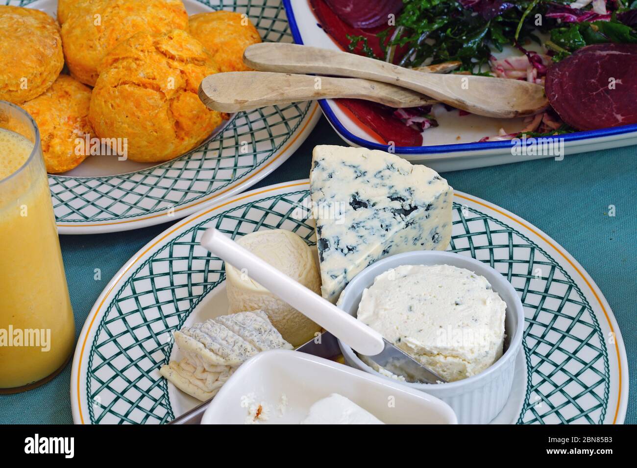 Soft ripened goat cheese hi-res stock photography and images - Alamy