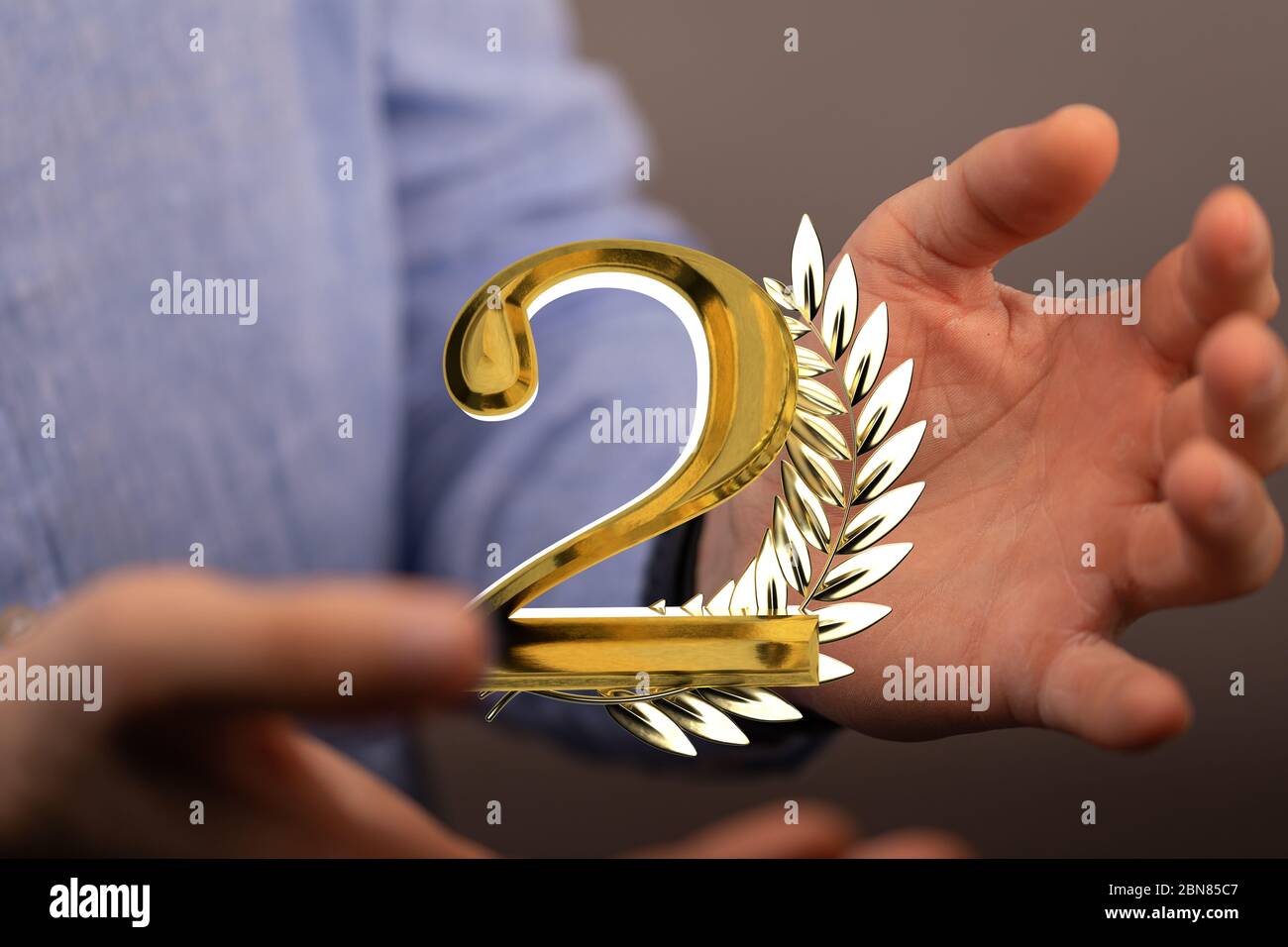 Number 2 badge hi-res stock photography and images - Alamy