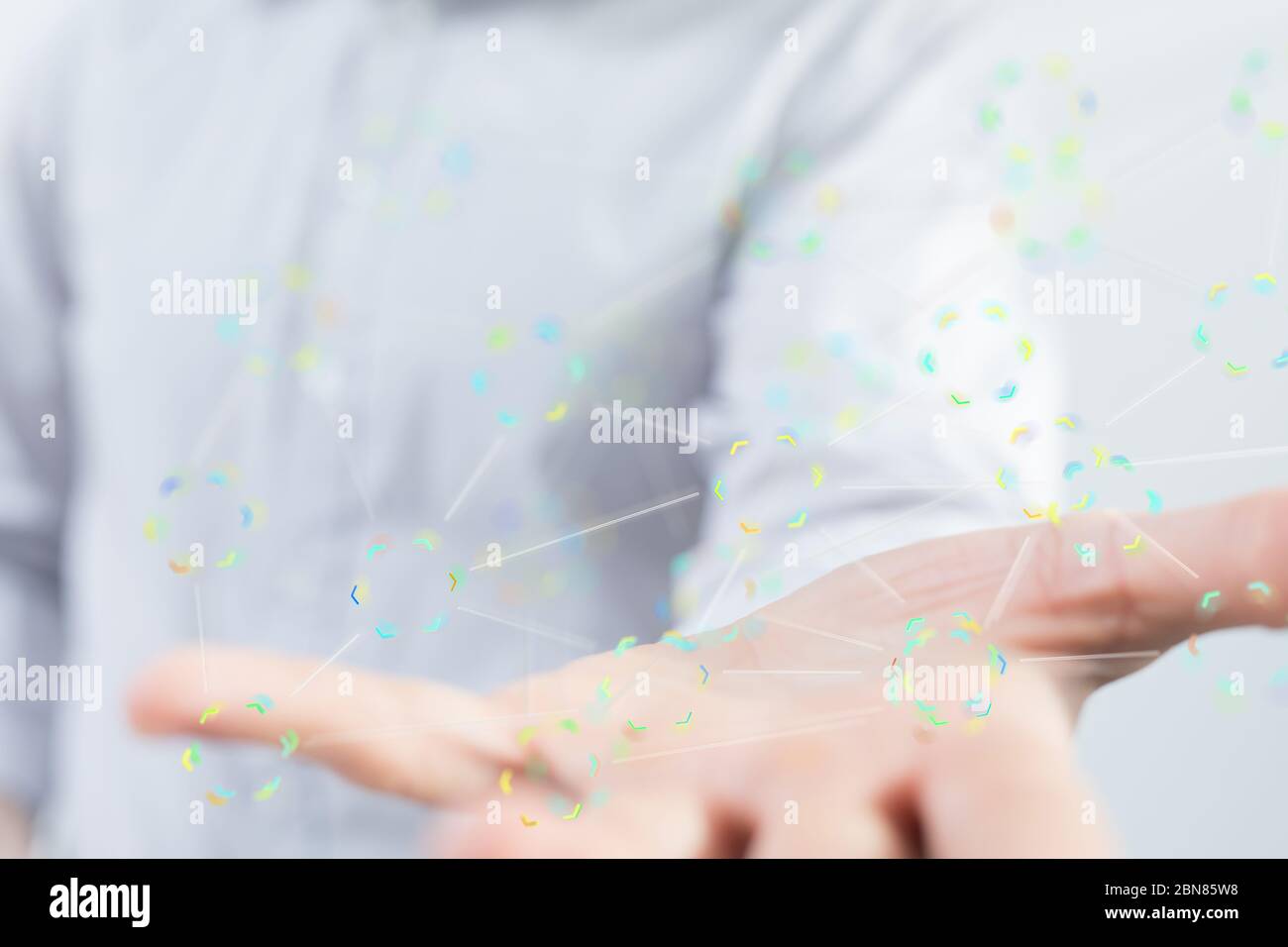 A 3d social human connection concept Stock Photo - Alamy