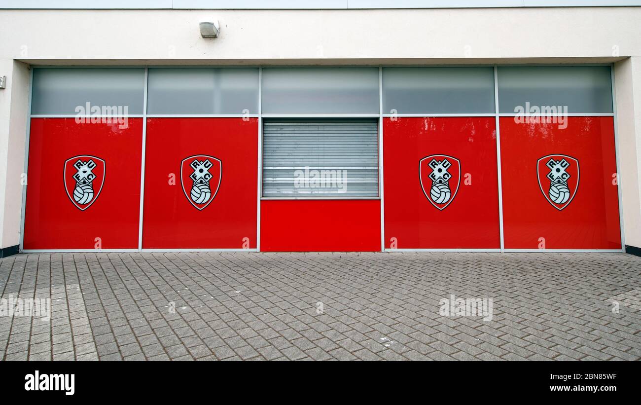 A general view of AESSEAL New York Stadium home of Rotherham United ...