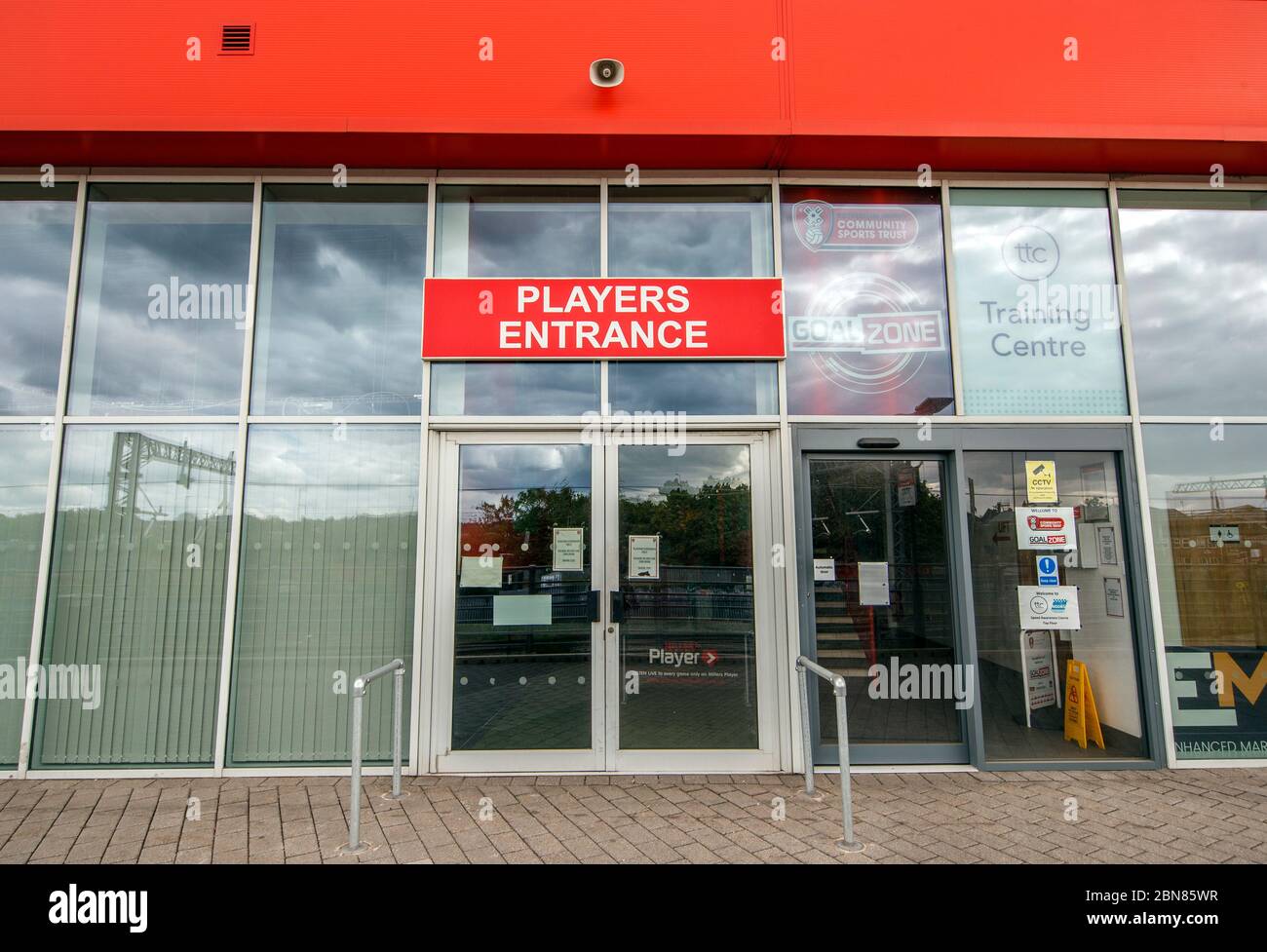 A general view of the players entrance at the AESSEAL New York Stadium ...