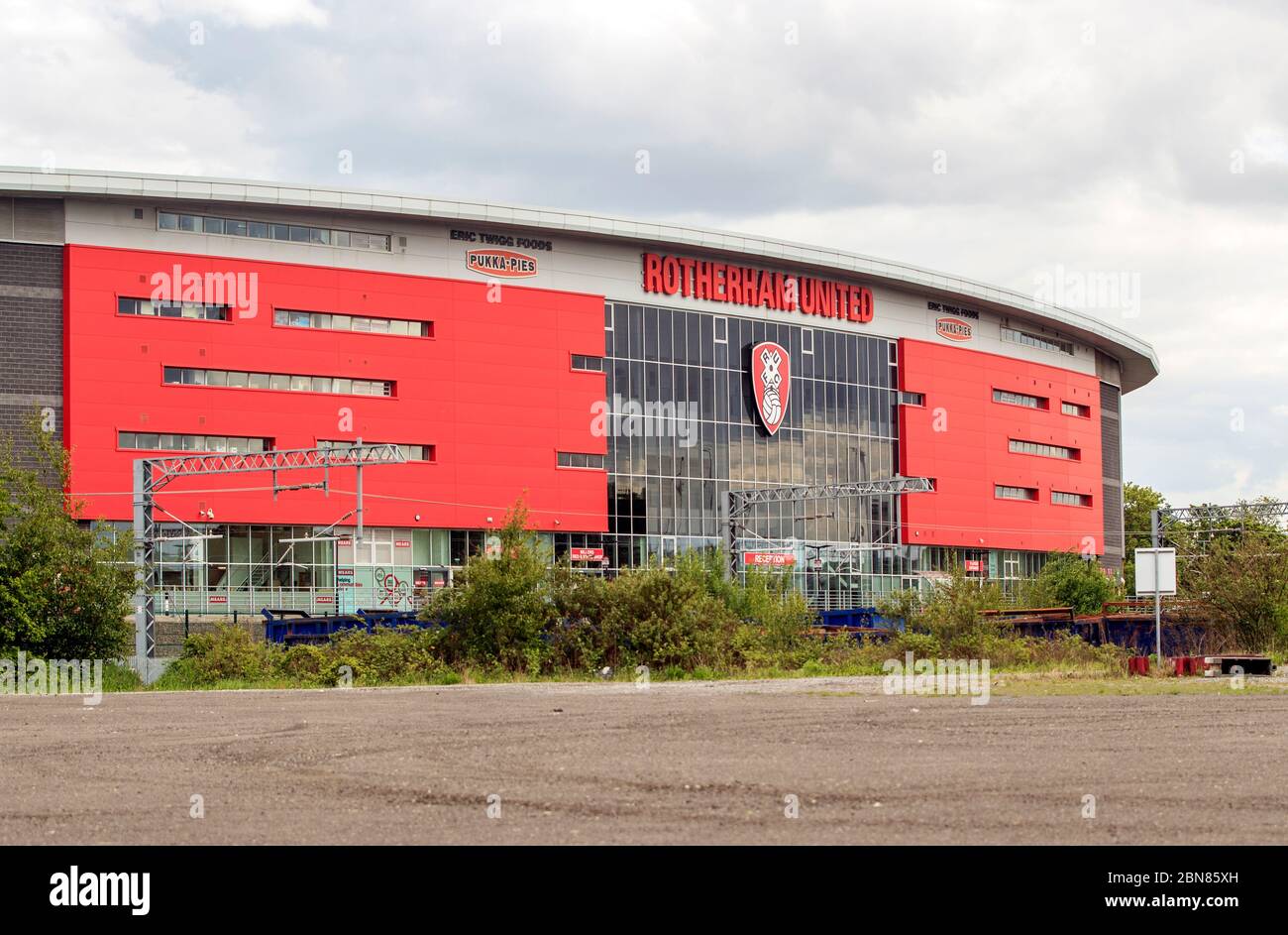 A general view of AESSEAL New York Stadium home of Rotherham United ...