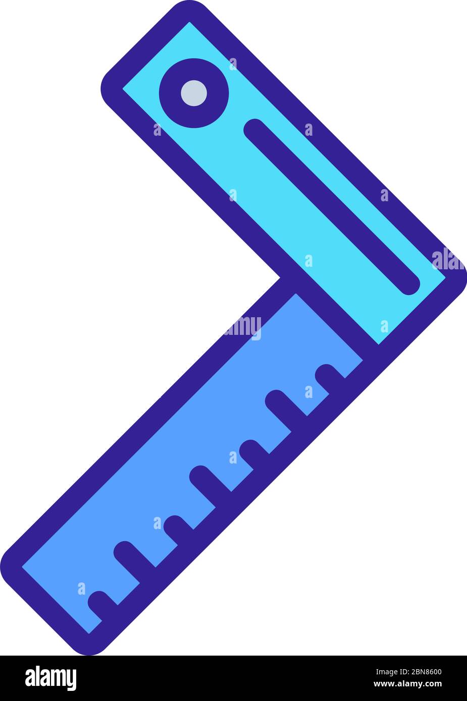 folding measuring ruler icon vector outline illustration Stock Vector ...