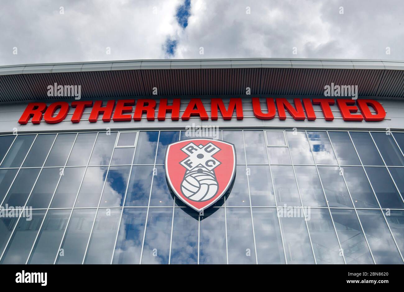 A general view of AESSEAL New York Stadium home of Rotherham United ...