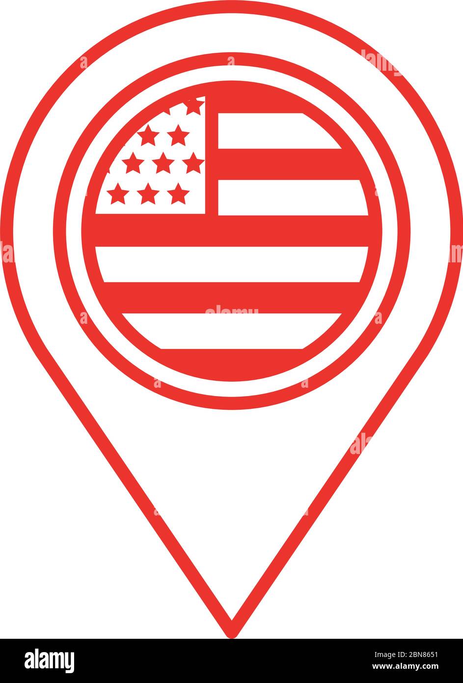 Washington state flag location map Stock Vector Images - Alamy