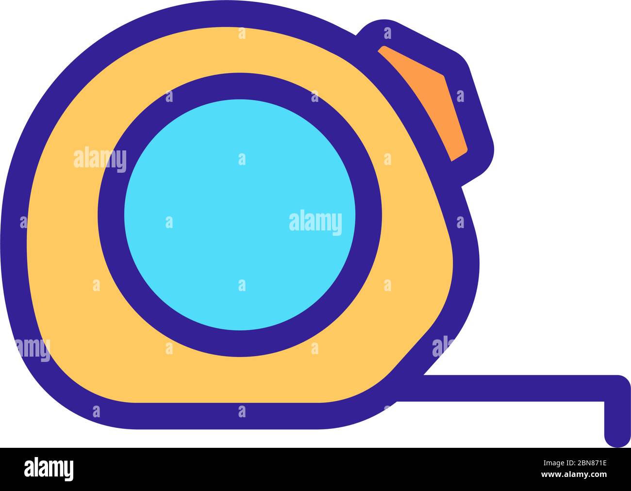 yardstick for accuracy icon vector outline illustration Stock Vector ...