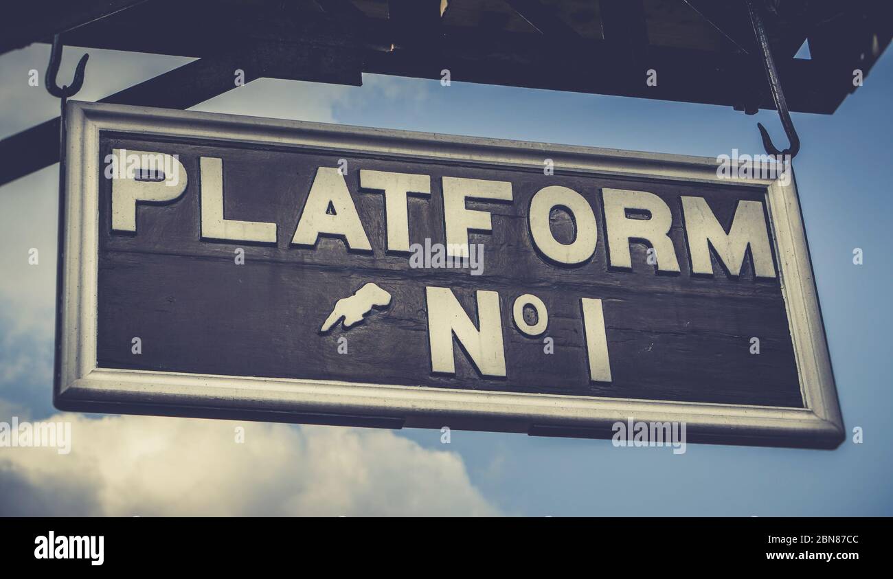 Train Platform Sign