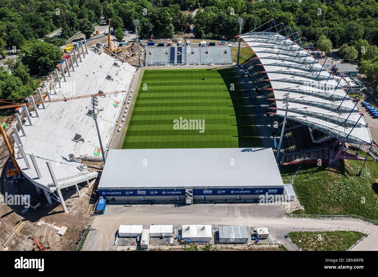 Karlsruhe, Deutschland. 12th May, 2020. Stadium overview ...