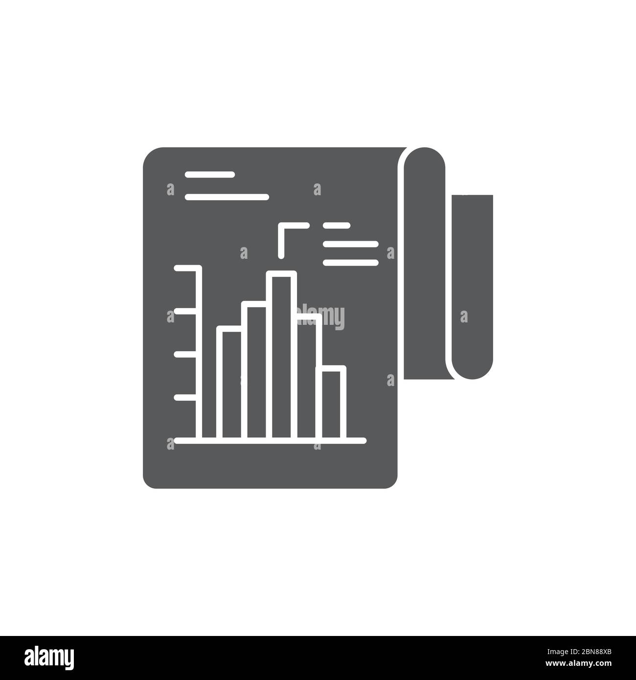 Business report symbol. Statistics And Analytic vector isolated on ...