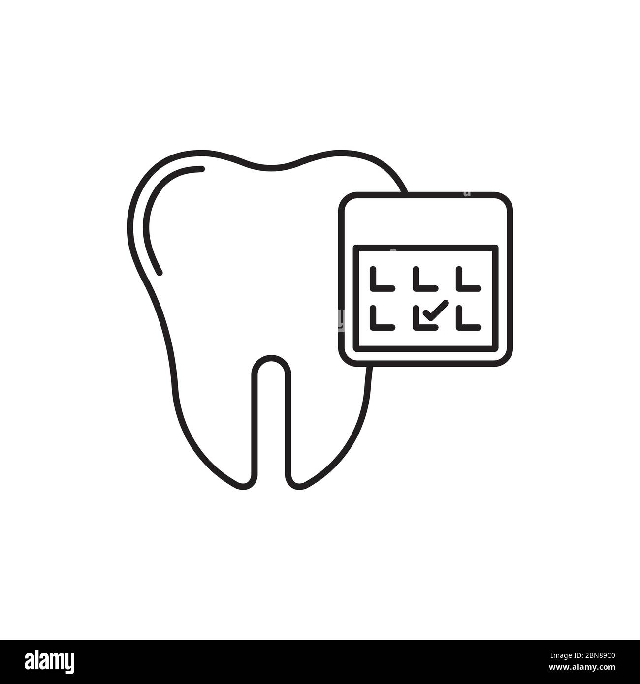 Calendar pixel perfect linear Cut Out Stock Images & Pictures - Alamy