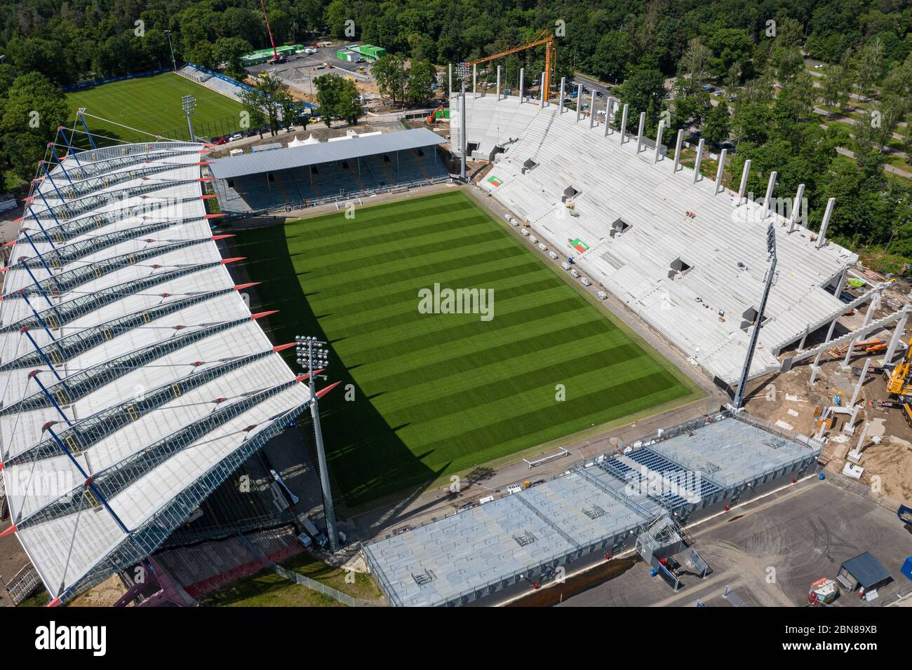 Karlsruhe, Deutschland. 12th May, 2020. Stadium overview ...