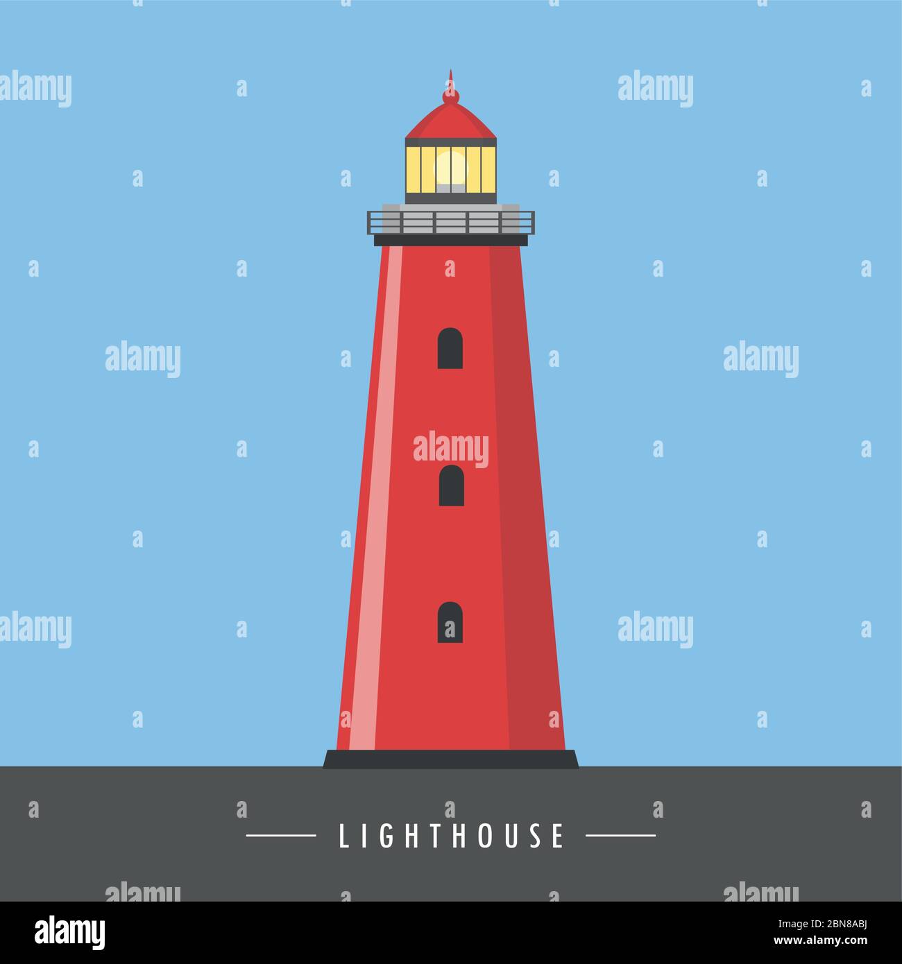 Red sea tower Stock Vector Images - Alamy