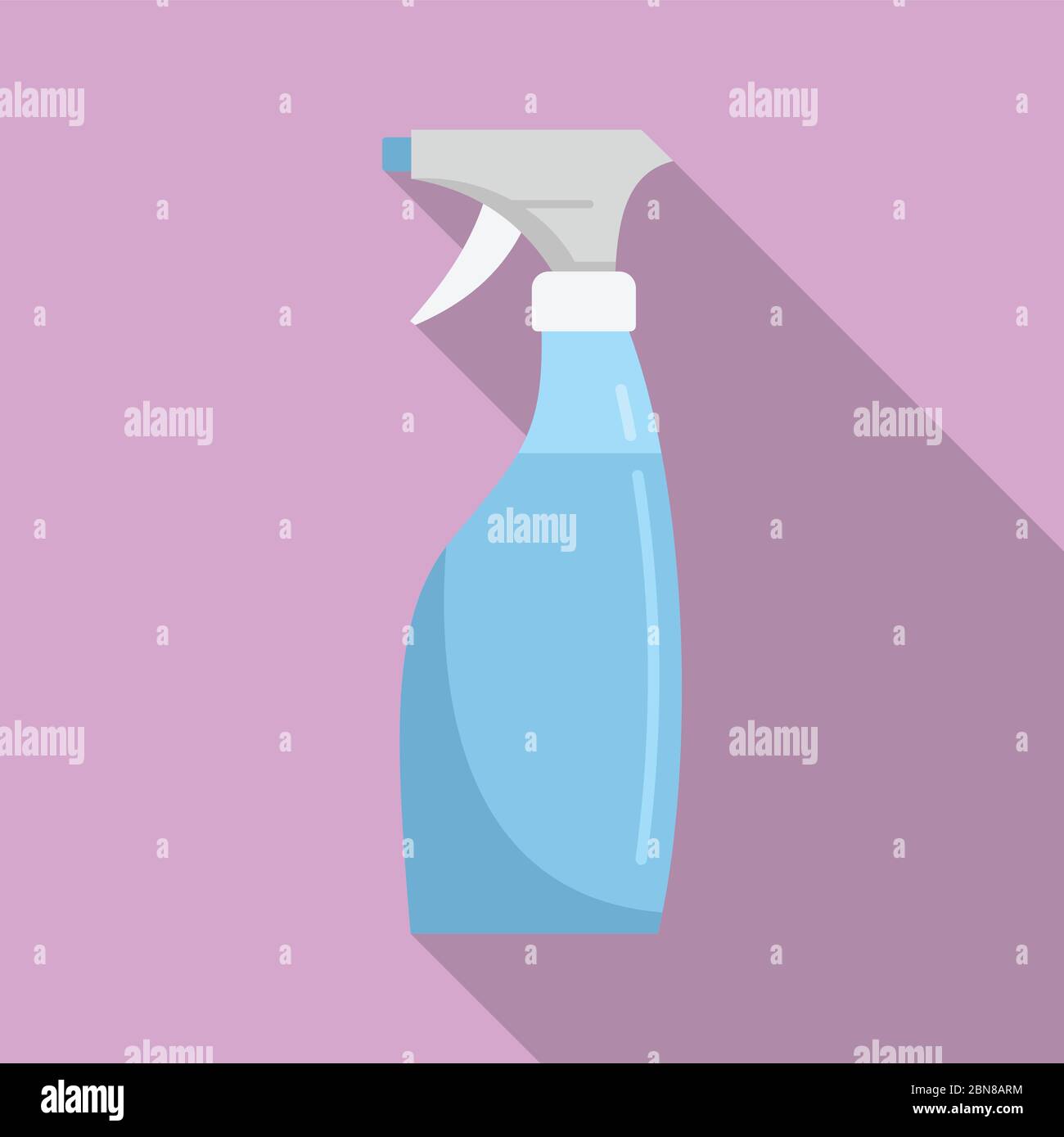 Disinfectant spray bottle icon. Flat illustration of disinfectant spray ...