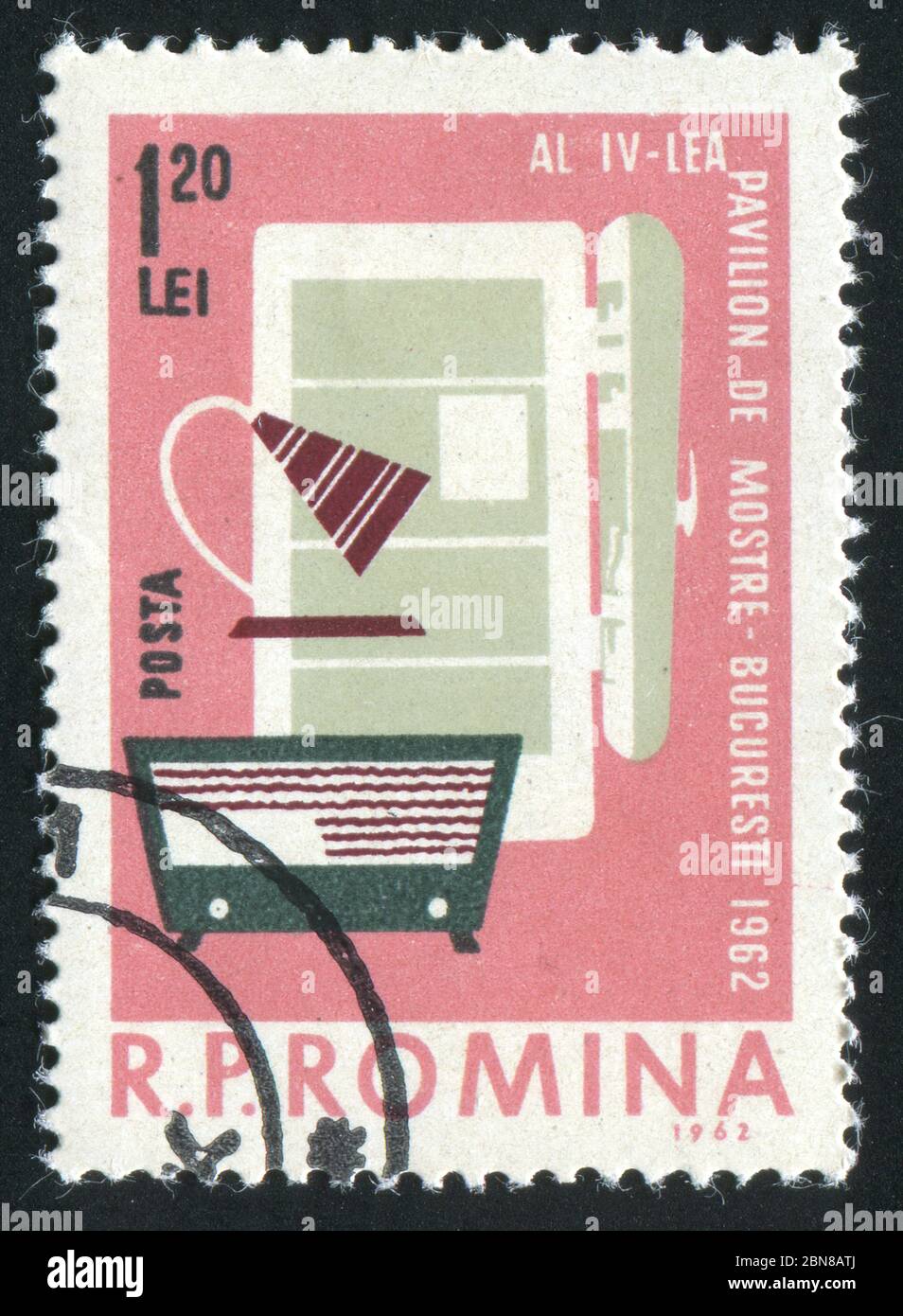 ROMANIA - CIRCA 1962: Electrical appliances. Ancient household devices ...