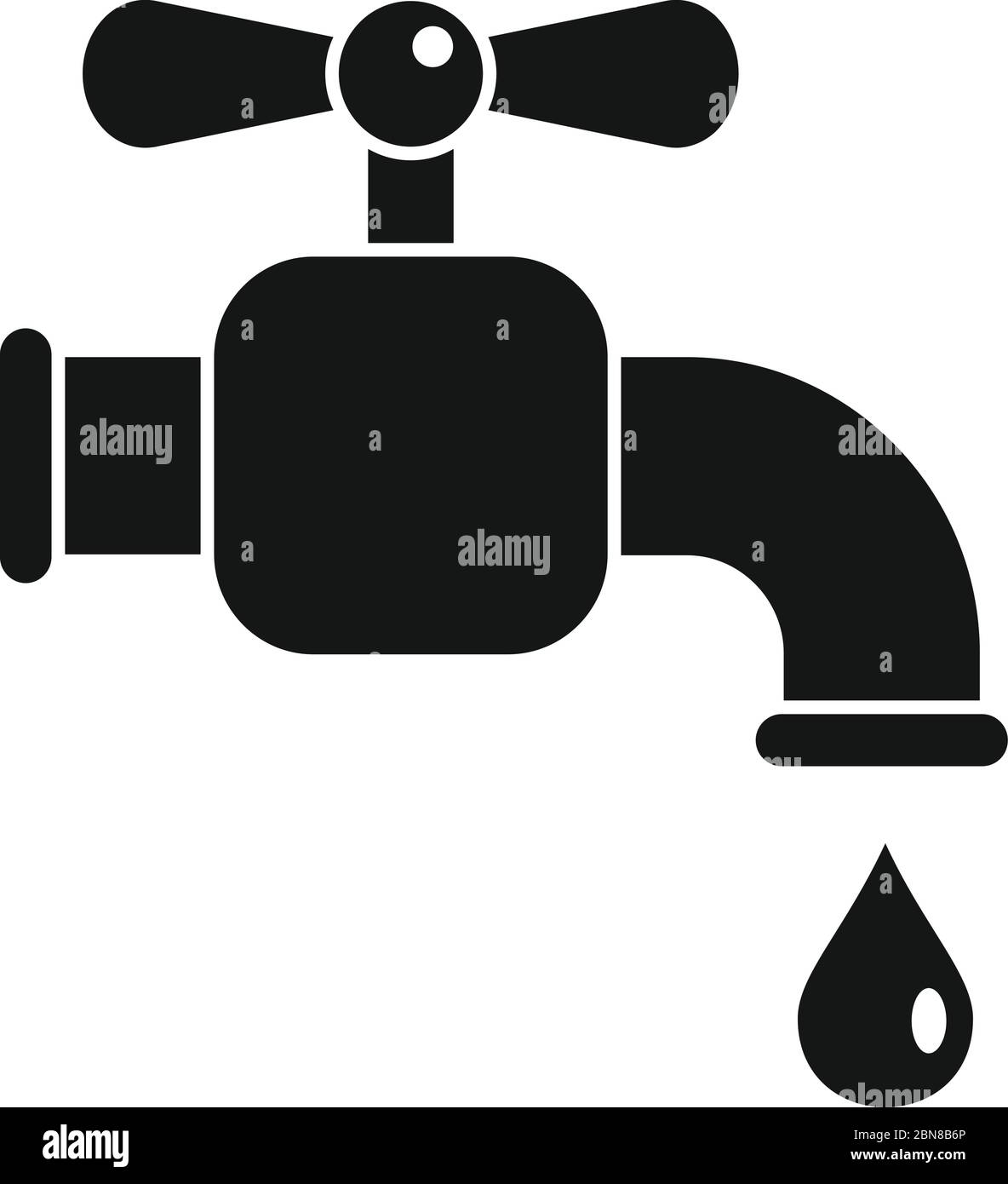 Water tap icon. Simple illustration of water tap vector icon for web ...