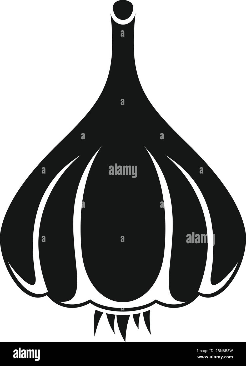 Farm garlic icon. Simple illustration of farm garlic vector icon for ...