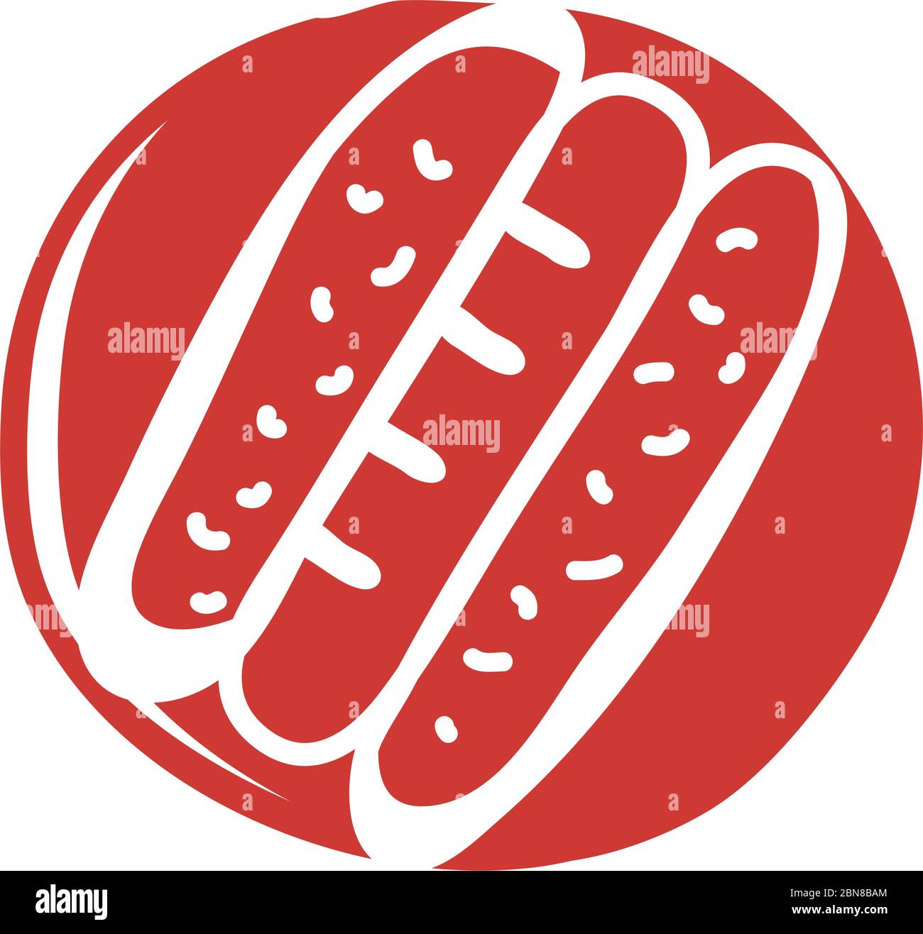 delicious hot dog block style icon Stock Vector Image & Art - Alamy