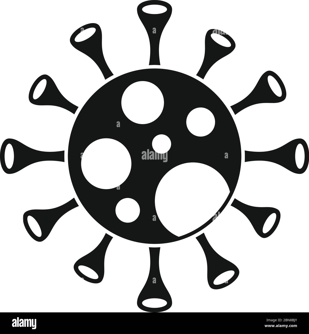 New corona virus icon. Simple illustration of new corona virus vector ...