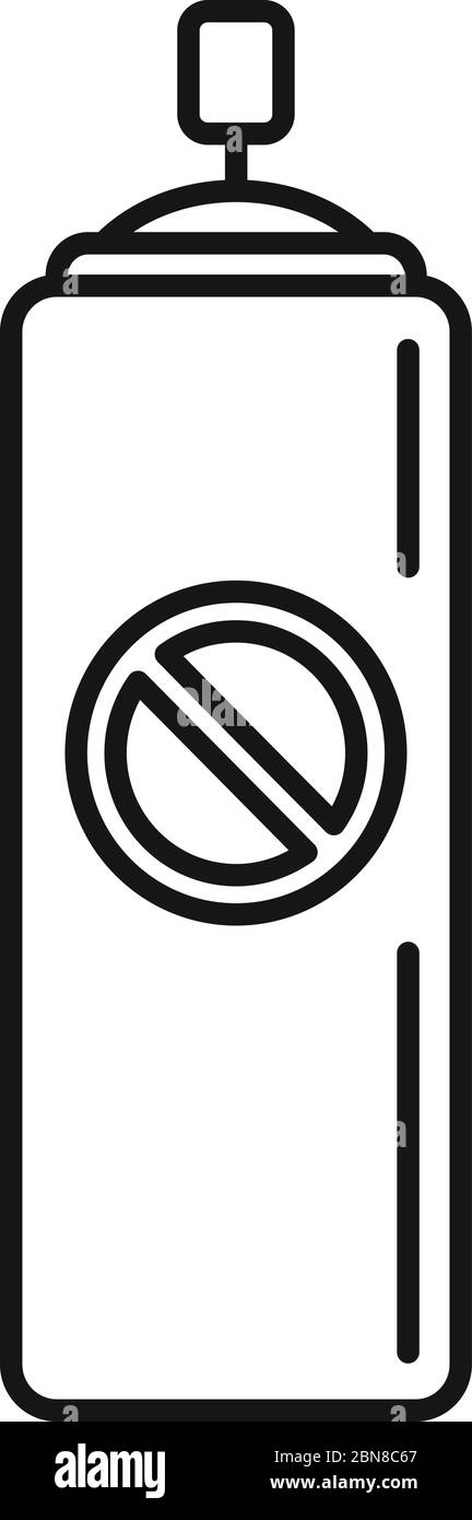 Protect zika spray icon. Outline protect zika spray vector icon for web ...