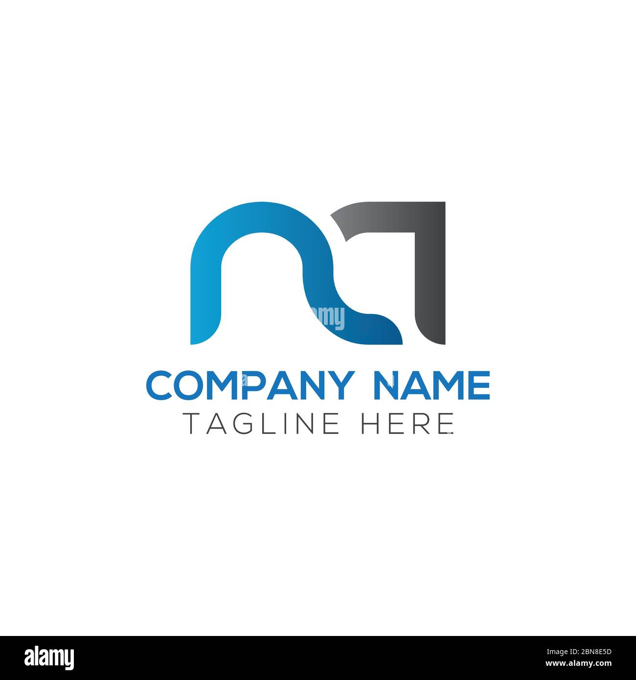 Initial Letter NA Logo Design Vector Template. Creative Abstract NA ...