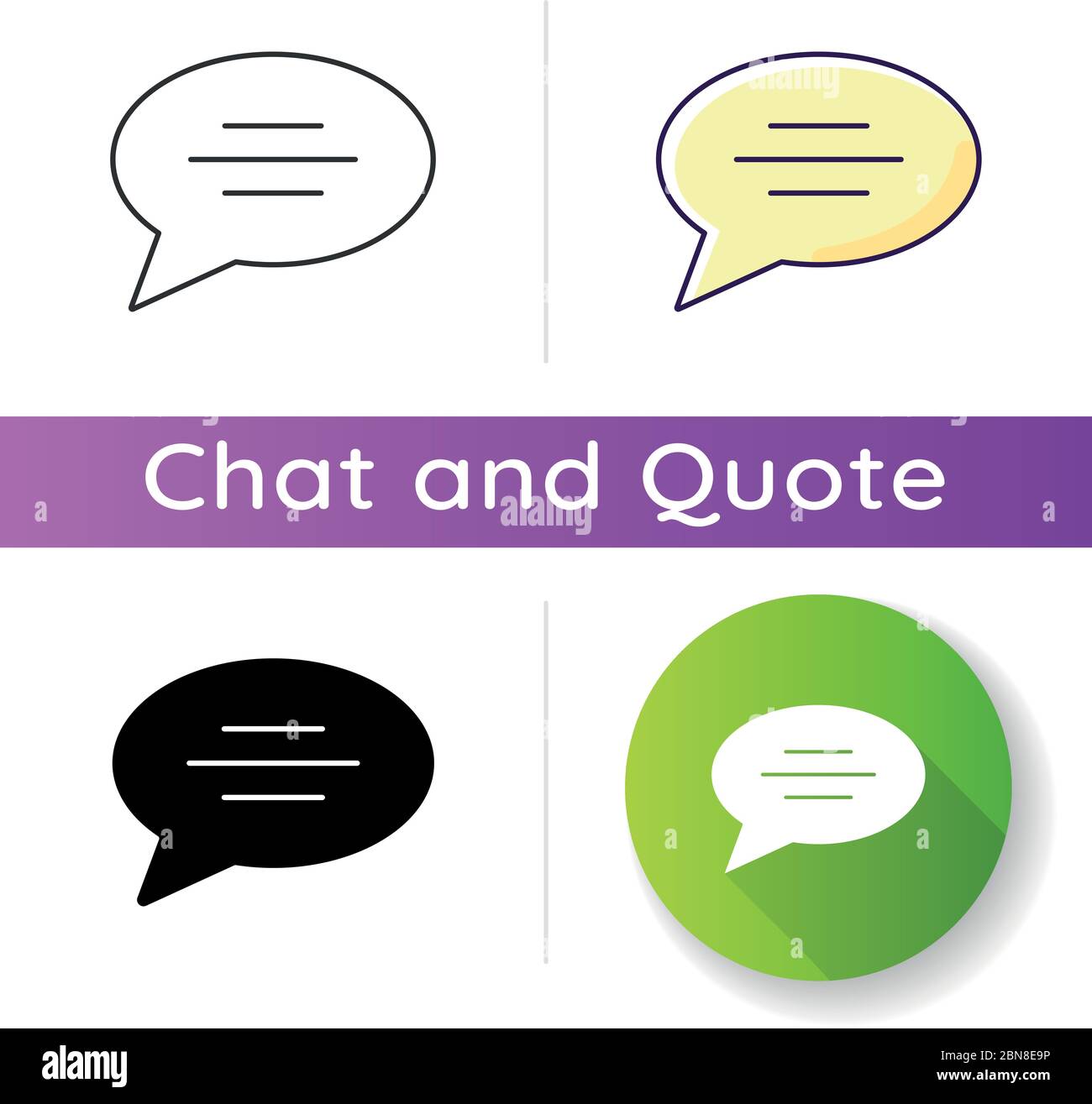Chat bubble icon Stock Vector Image & Art - Alamy