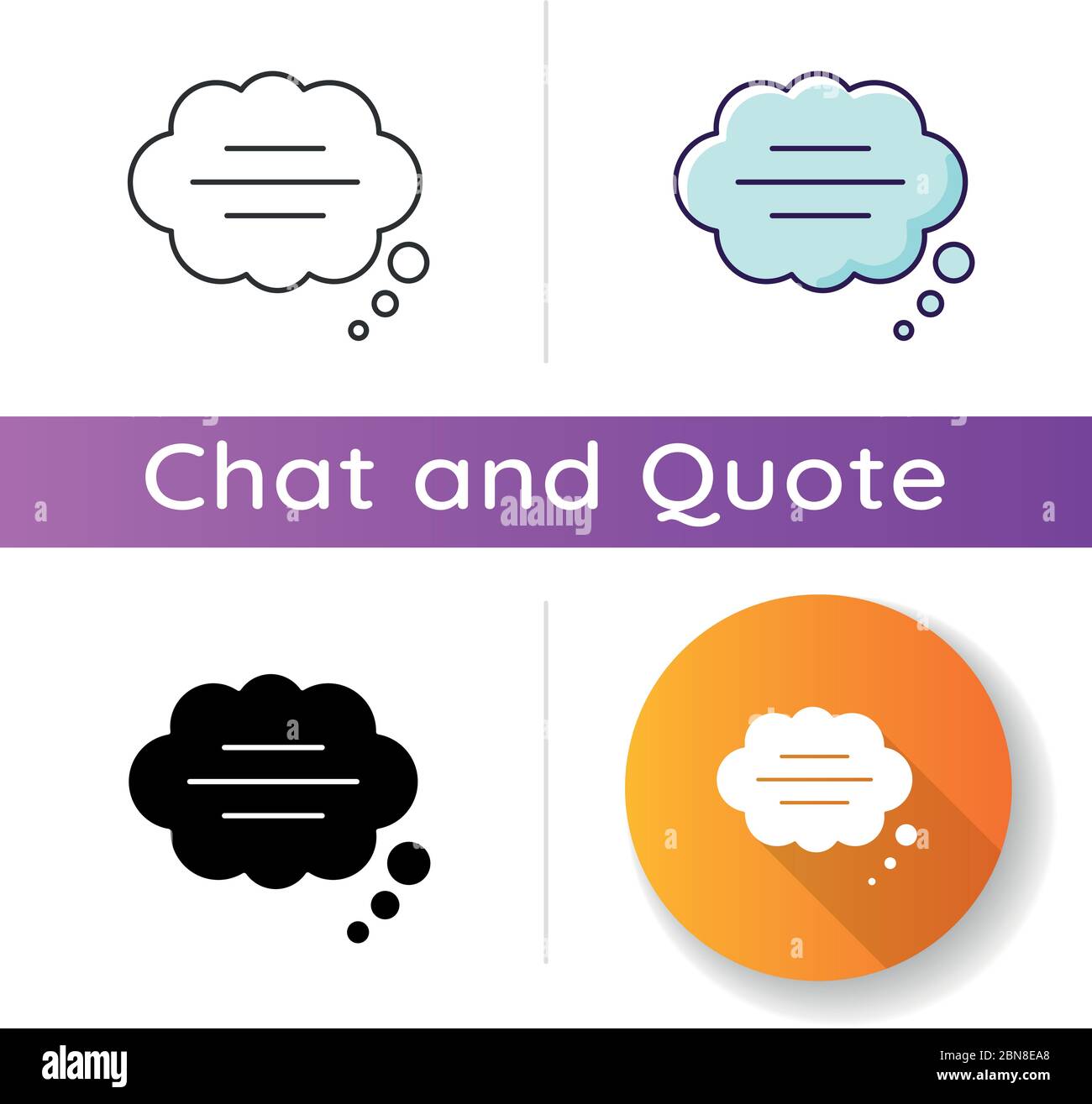 Thought bubble icon Stock Vector Image & Art - Alamy