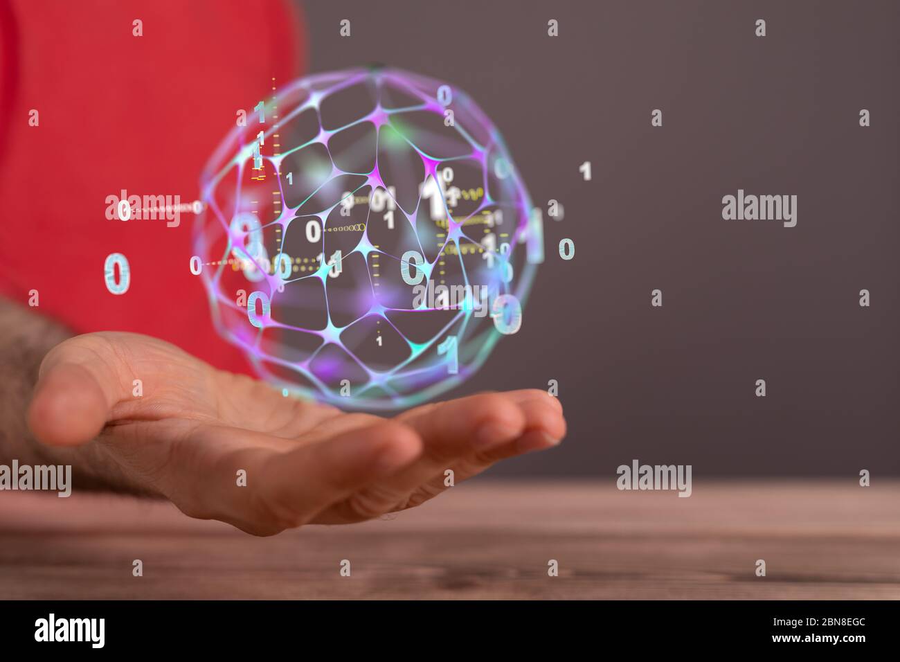 A connected symbols for digital, interactive and global communication ...