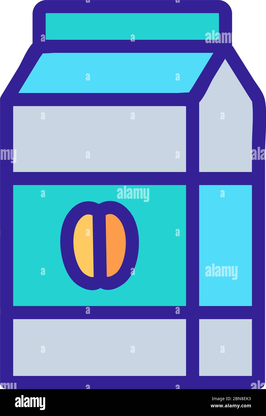 packaged muesli icon vector outline illustration Stock Vector Image ...