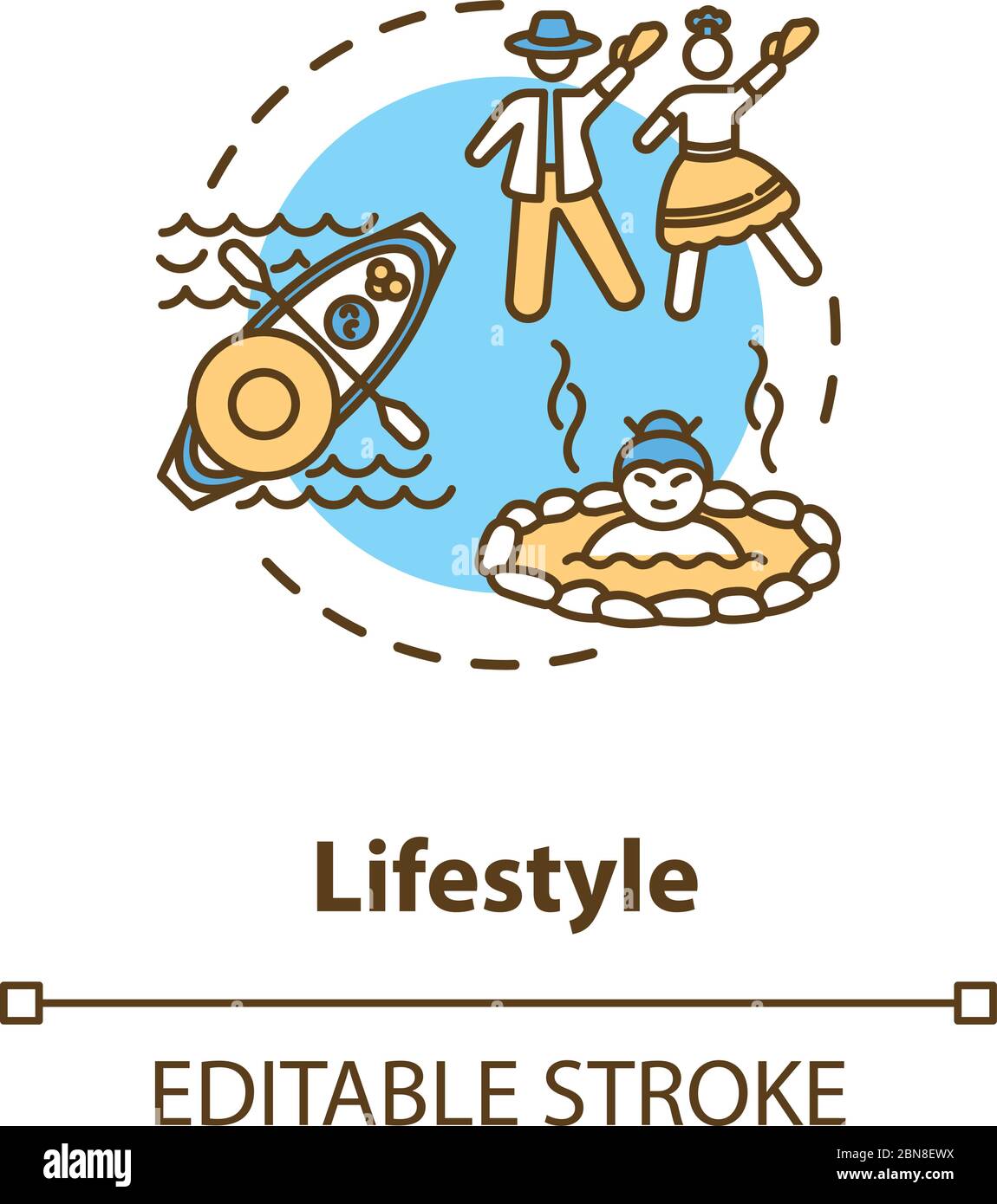 Lifestyle concept icon Stock Vector Image & Art - Alamy